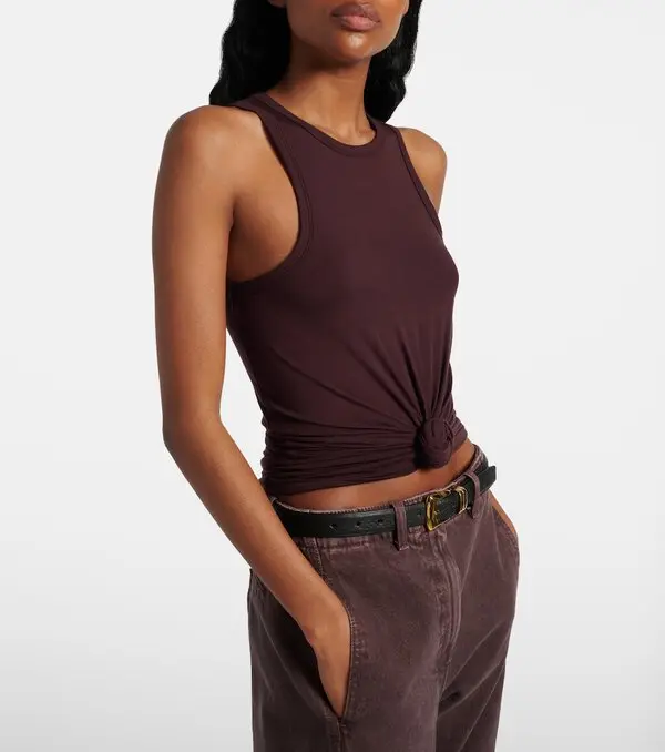 Magda Butrym Cotton-blend Tank Top - Brown