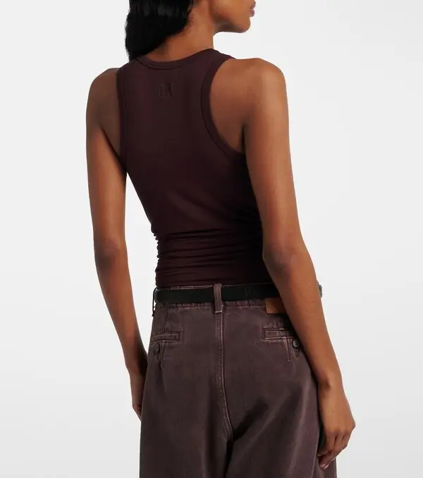 Magda Butrym Cotton-blend Tank Top - Brown