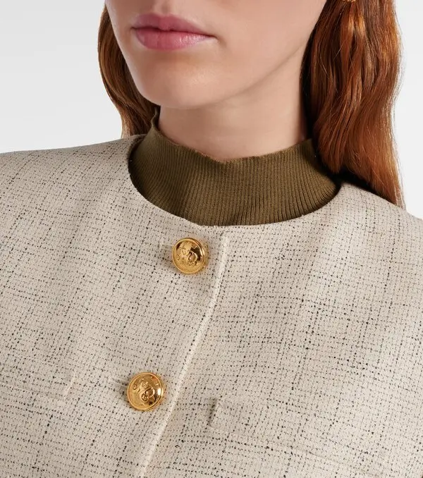 BLAZÉ MILANO Crancy Shamo Tweed Jacket - White