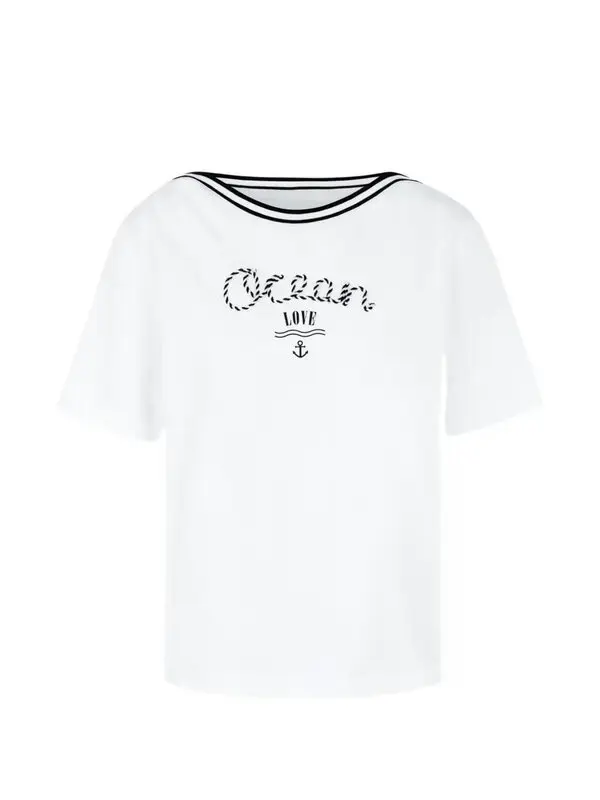 MARCCAIN Graphic T-shirt - White