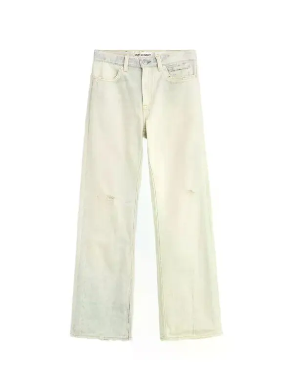 Our Legacy Printed Ripped Jeans
