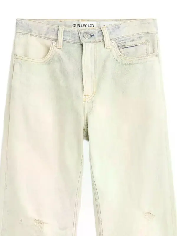 Our Legacy Printed Ripped Jeans