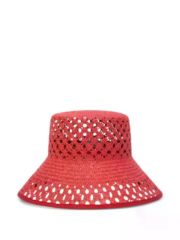 Max Mara Perforated Hat - Red