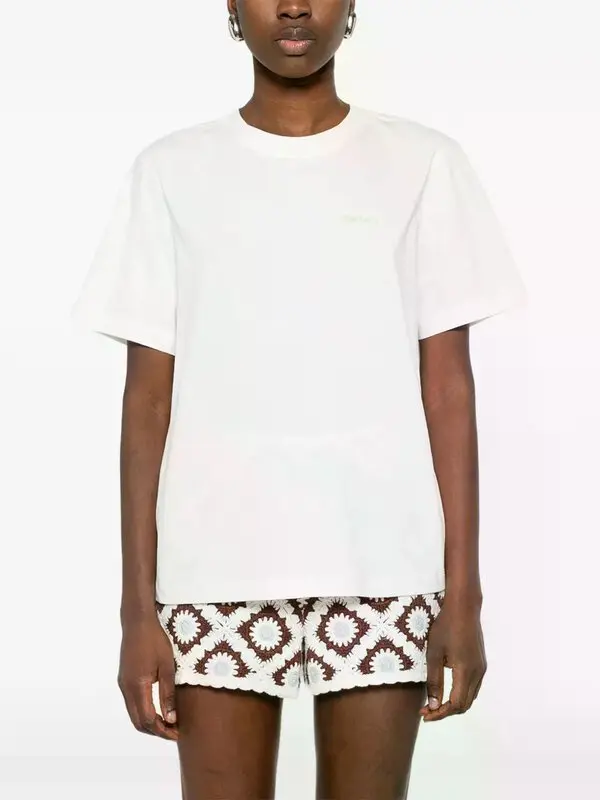 Maje Paris Cotton T-shirt With Graphic Back Print