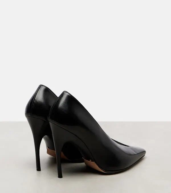 Balenciaga Duchesse Leather Pumps - Black