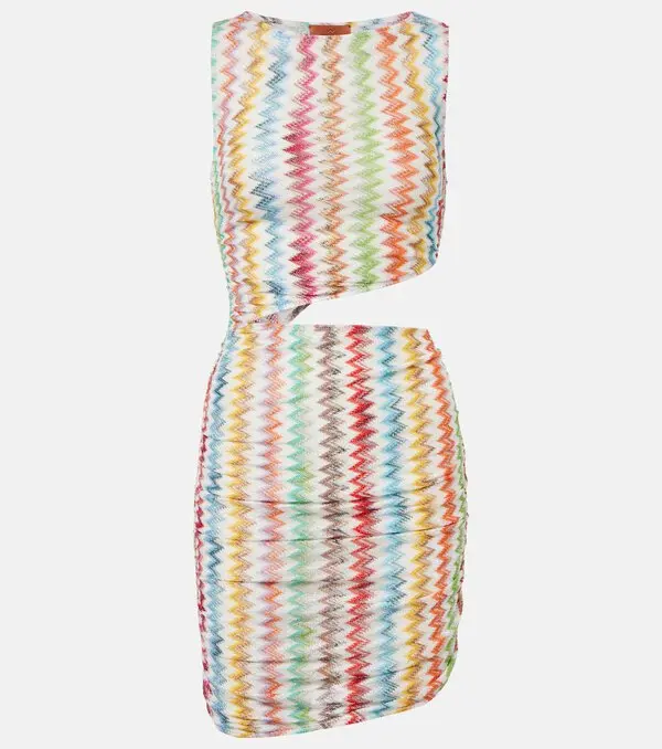 Missoni Zigzag Cutout Lamé Dress - Multicoloured