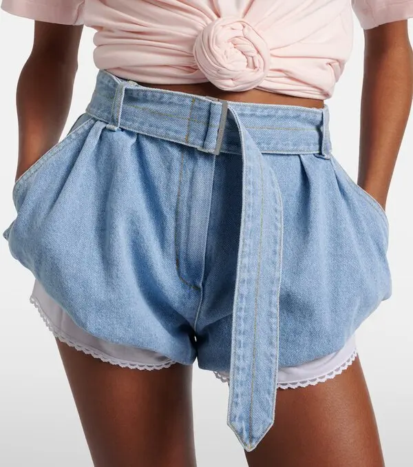 Magda Butrym High-rise Denim Shorts