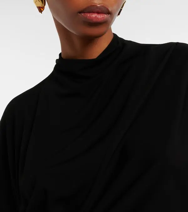 Bottega Veneta Draped Top With Gold Hardware
