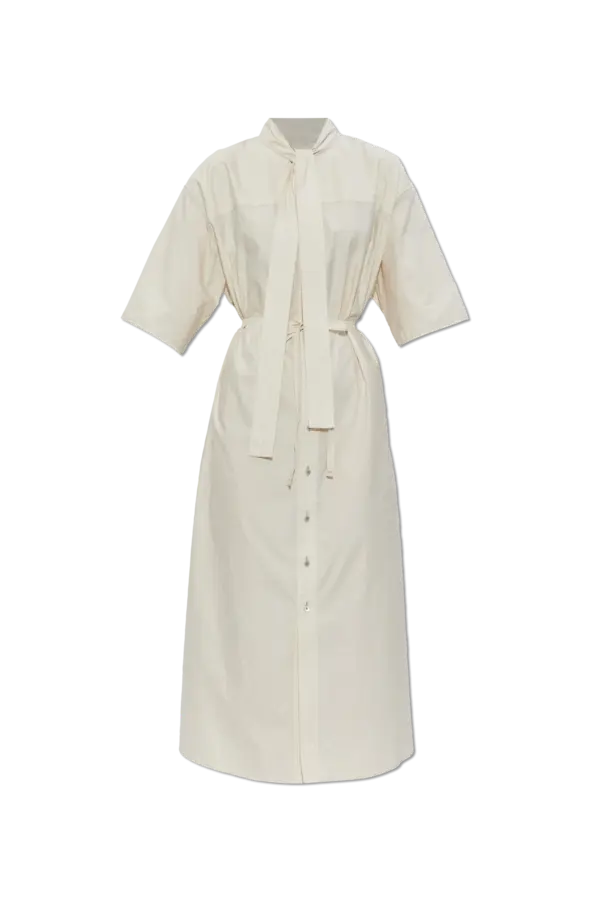 LEMAIRE Short-sleeve Midi Dress - Cream