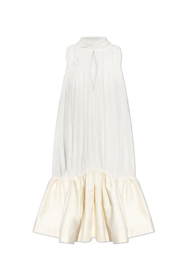 ROTATE BY BIRGER CHRISTENSEN Short Dress With Draping - White