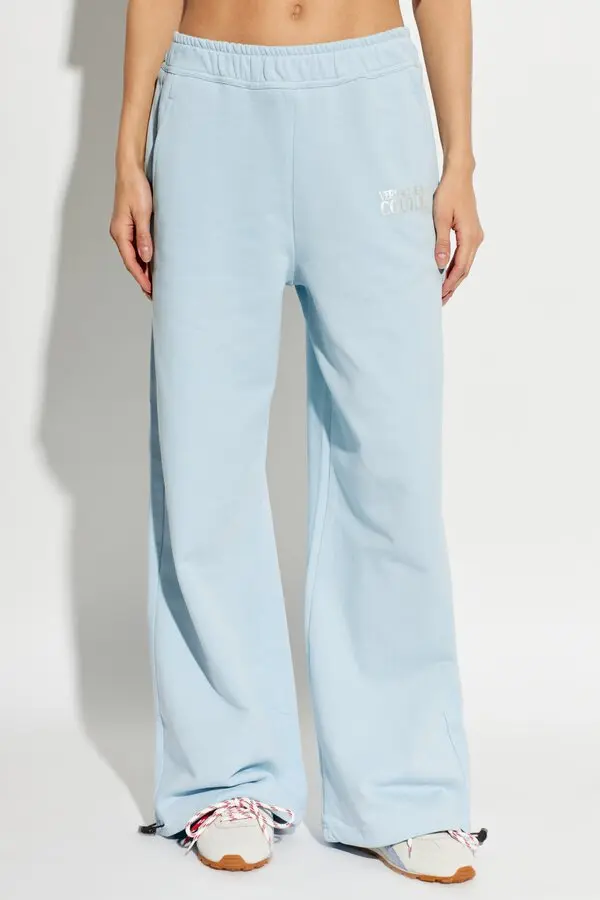 Versace Sweatpants With Cuffed Legs - Light Blue