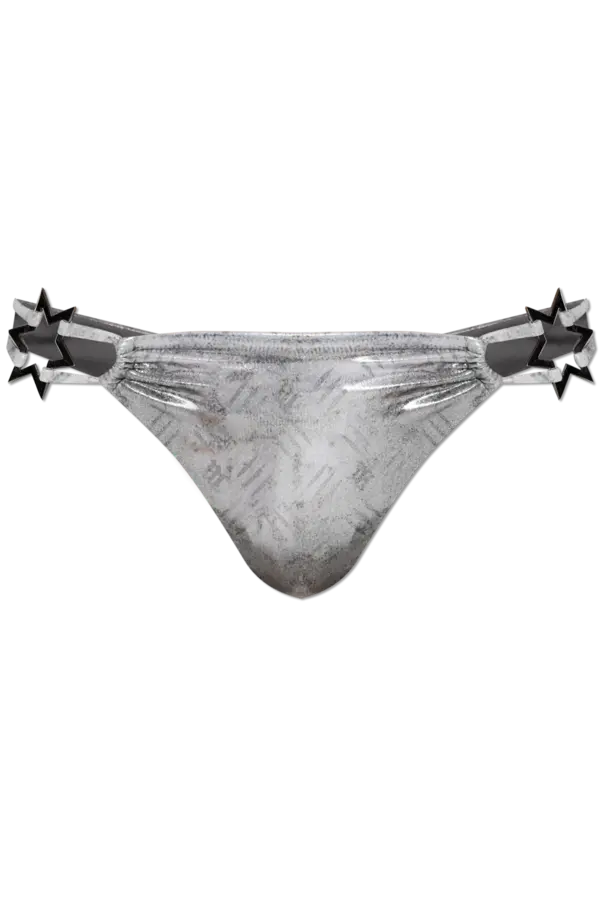 MISBHV Bikini Bottom With Star Embellishments - Grey