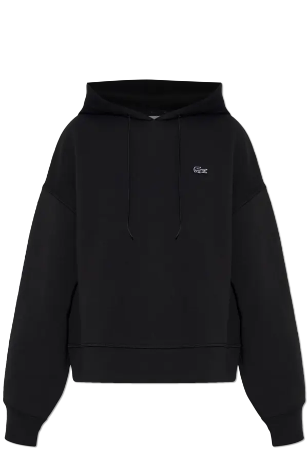 Lacoste Relaxed Fit Hoodie - Black