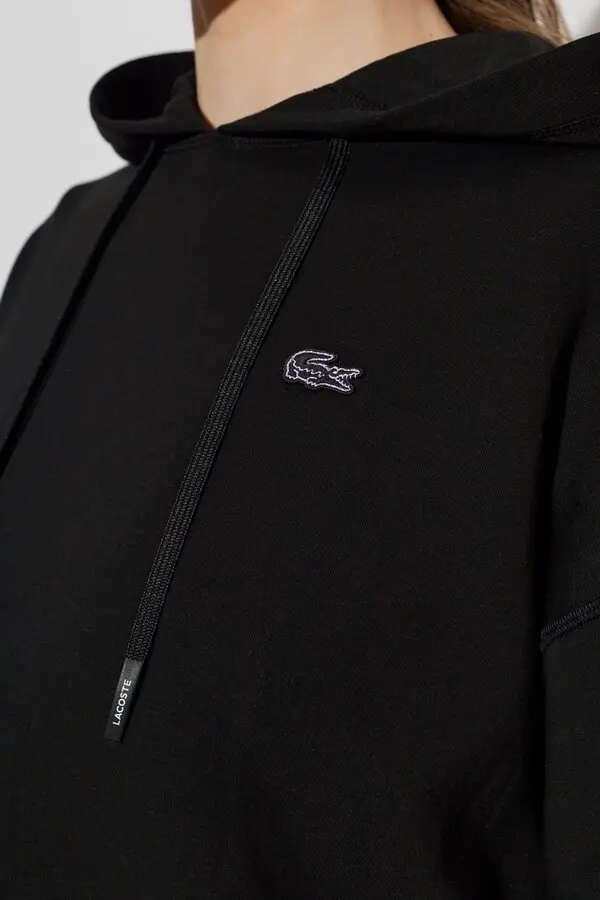 Lacoste Relaxed Fit Hoodie - Black