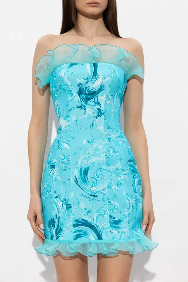 Versace Off-the-shoulder Mini Dress