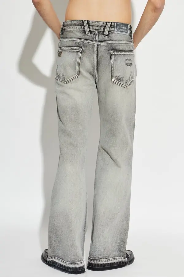 MISBHV Vintage Effect Bootcut Jeans - Grey