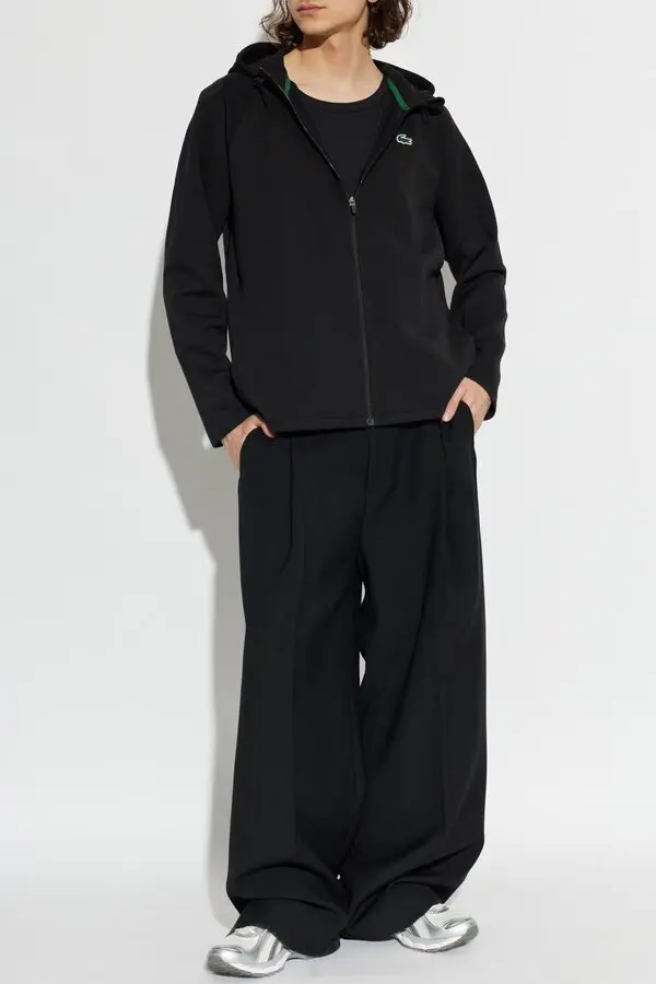 Lacoste Relaxed Fit Full Zip Hoodie - Black