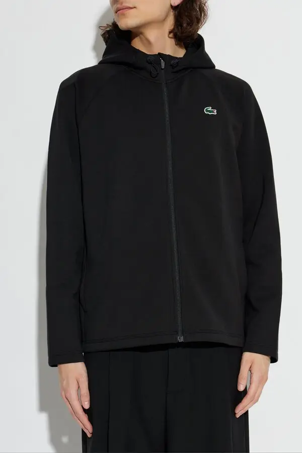 Lacoste Relaxed Fit Full Zip Hoodie - Black
