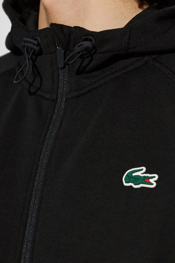 Lacoste Relaxed Fit Full Zip Hoodie - Black