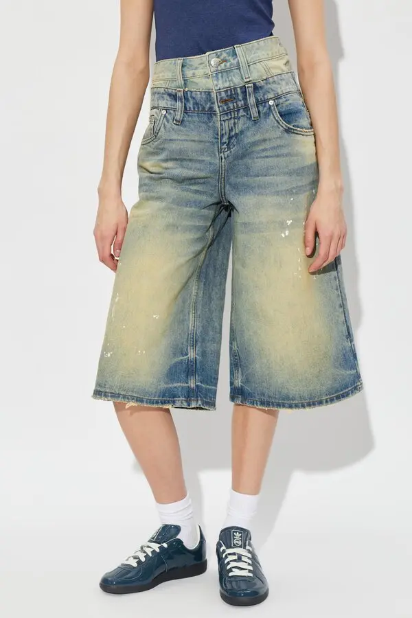 MISBHV Vintage-effect Denim Bermuda Shorts