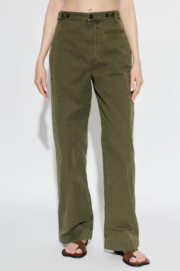 JW Anderson Wide Leg Trousers With Pockets - Green