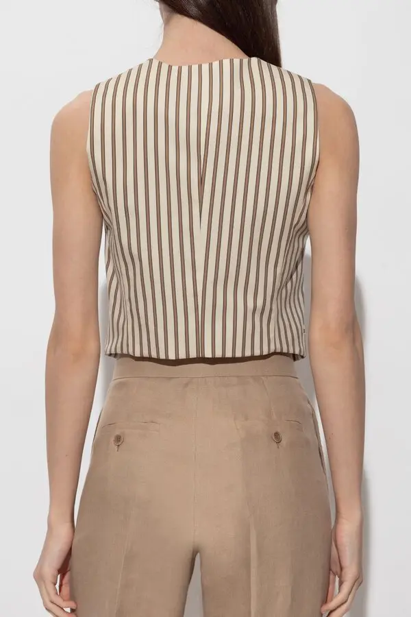 Max Mara Fauno Vest - Brown