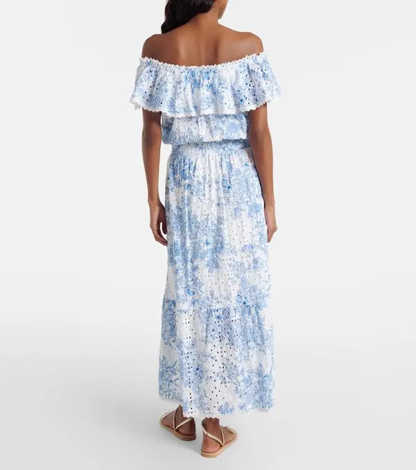 Melissa Odabash Larna Printed Cotton Midi Dress