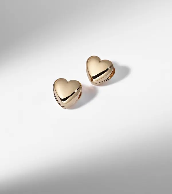 ROXANNE FIRST Puffy Heart 14kt Earrings