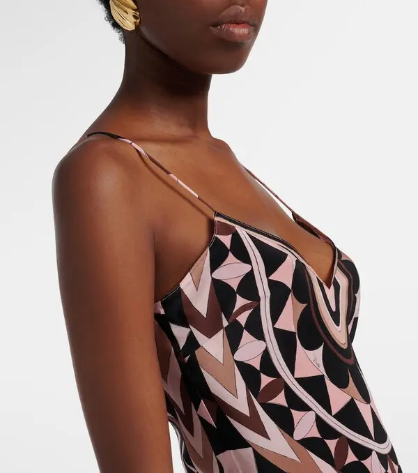 Emilio Pucci Manuba Silk Crêpe De Chine Gown - Pink