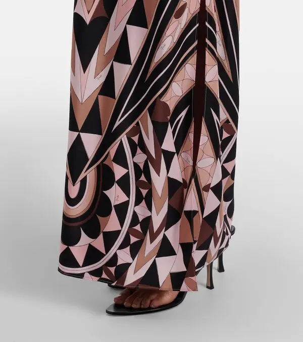 Emilio Pucci Manuba Silk Crêpe De Chine Gown - Pink