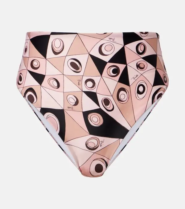 Emilio Pucci Occhi High-rise Bikini Bottoms - Pink