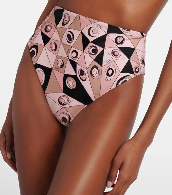 Emilio Pucci Occhi High-rise Bikini Bottoms - Pink