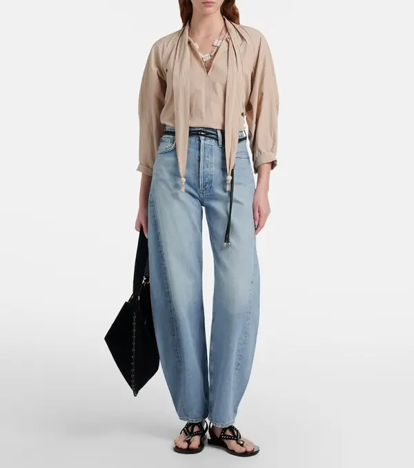 AGOLDE Luna Barrel-leg Jeans - Blue
