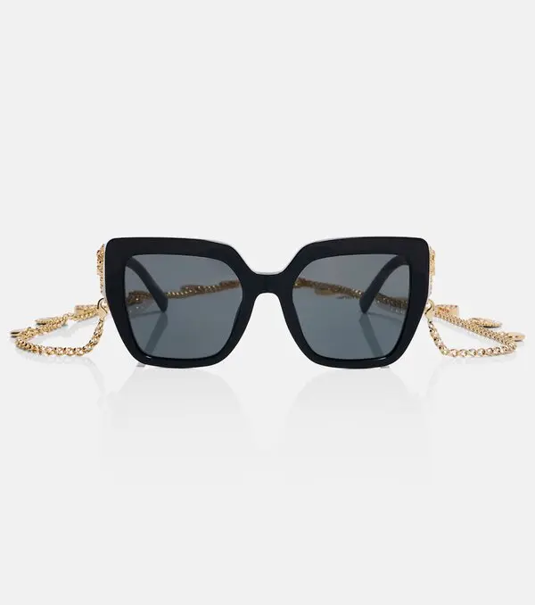 Dolce & Gabbana Devotion Square Sunglasses - Black