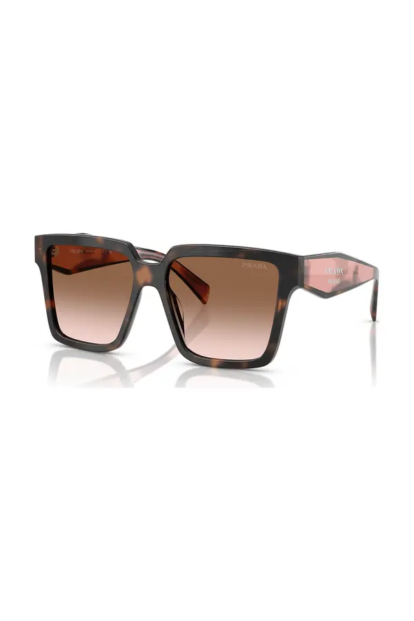 Prada Full Rim Square Sunglasses - Brown