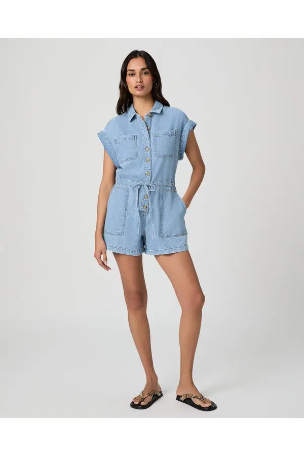 Paige Maliah Romper - Denim