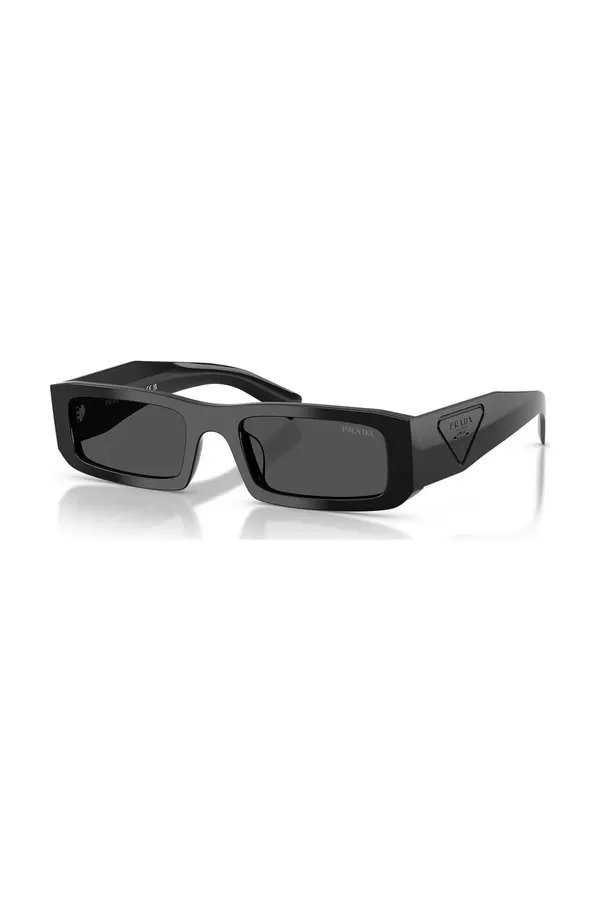 Prada Full Rim Rectangle Sunglasses - Black
