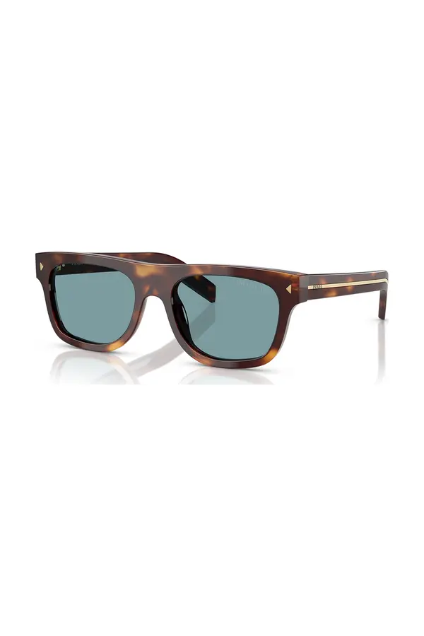 Prada Tortoise Acetate Rectangular Sunglasses - Green