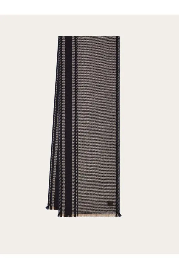 FERRAGAMO Cashmere Scarf - Navy