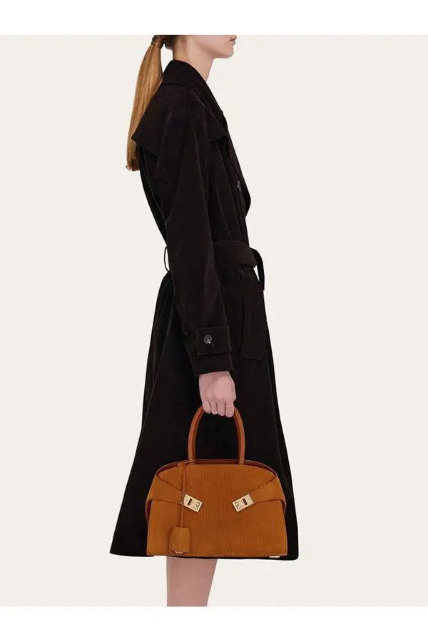 FERRAGAMO Hug Handbag - Brown
