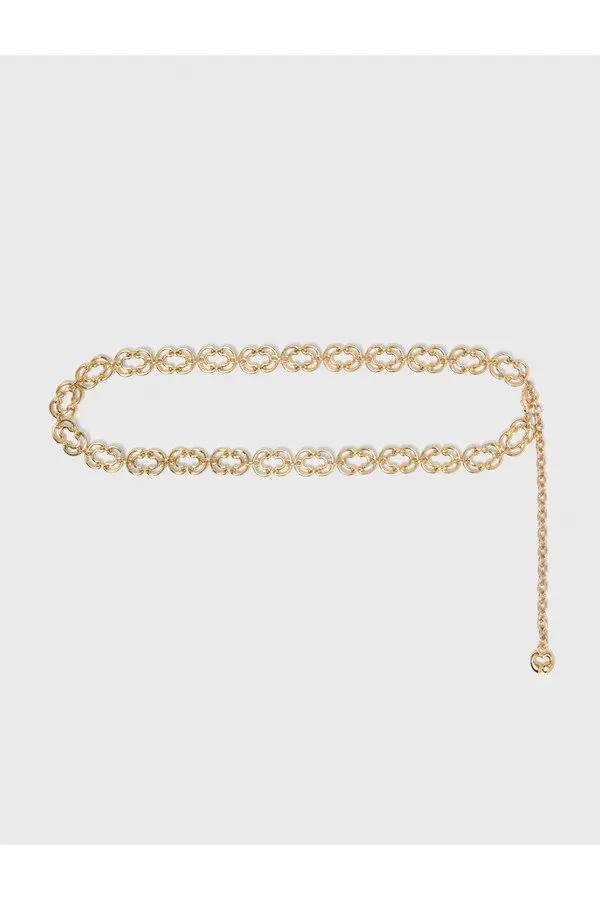 Maje Chain Link Belt - Gold