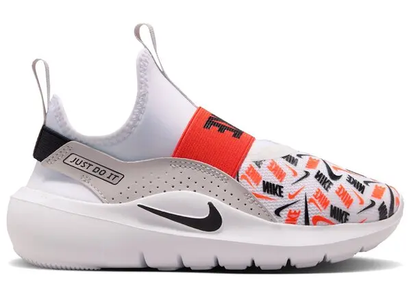 Nike Flex Runner 4 Sneakers - White/safety Orange/vast Grey
