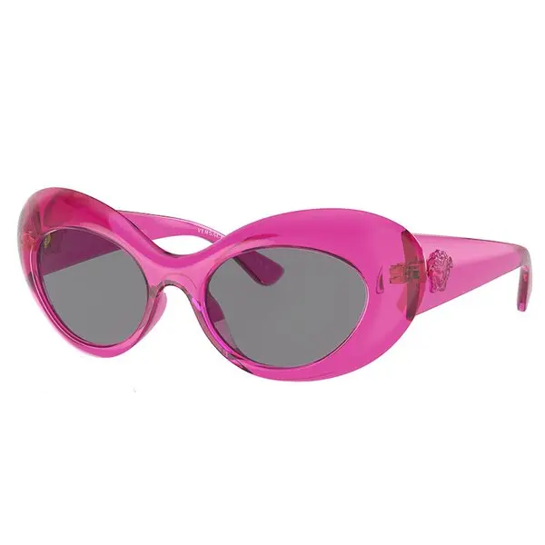 Versace Round Frame Sunglasses - Transparent Pink (ve_4456u_533487_52mm)