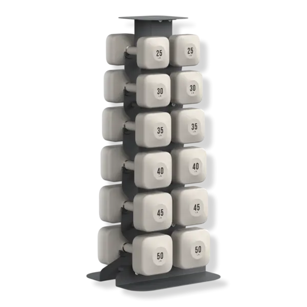WeGym Progrip Dumbbells Upper Set With Dark Rack
