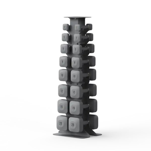 WEGYM Progrip Dumbbells Lower Set With Dark Rack - Slate