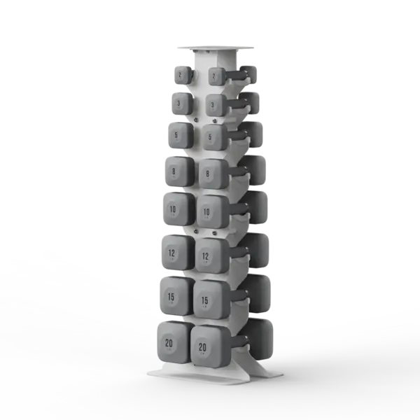 WEGYM Progrip Dumbbell Set With Rack - Slate