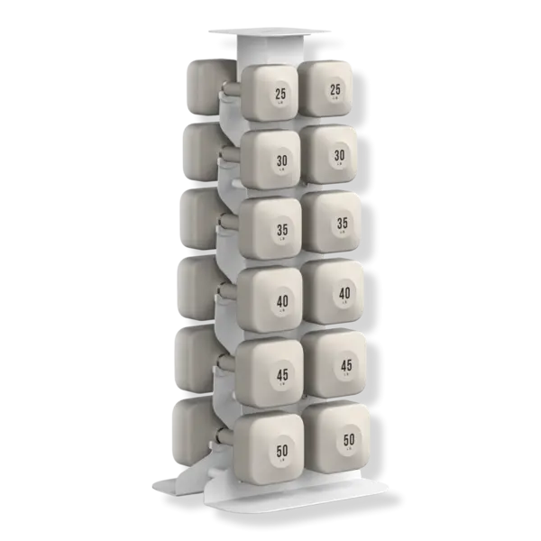 WEGYM Progrip Dumbbells Upper Set With Light Rack - Sandstone