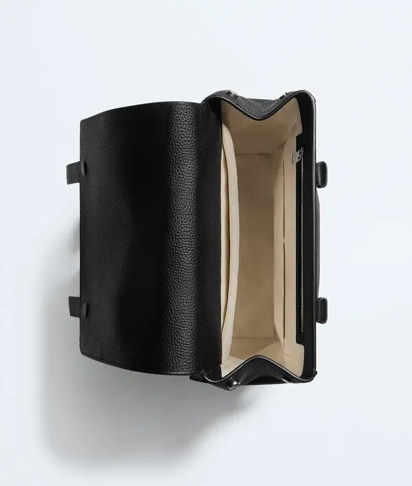 Bottega Veneta Intrecciato Leather Backpack - Black