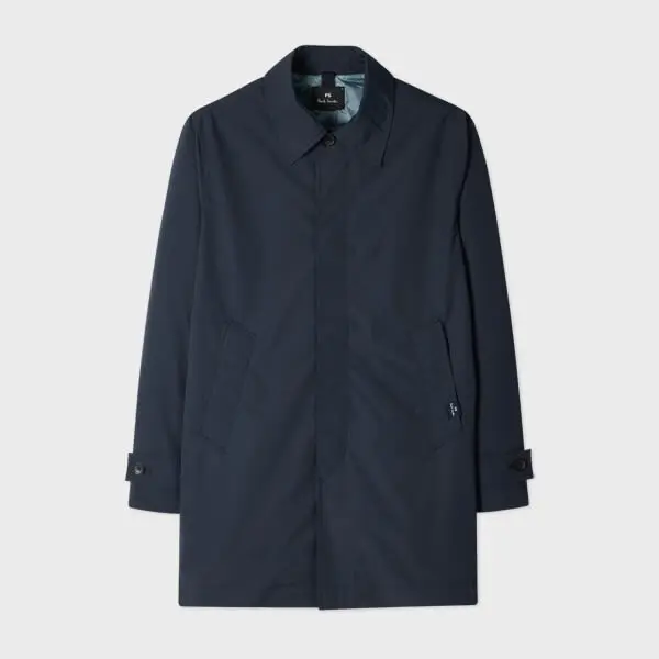 Paul Smith Lightweight Lined Mac - Blue