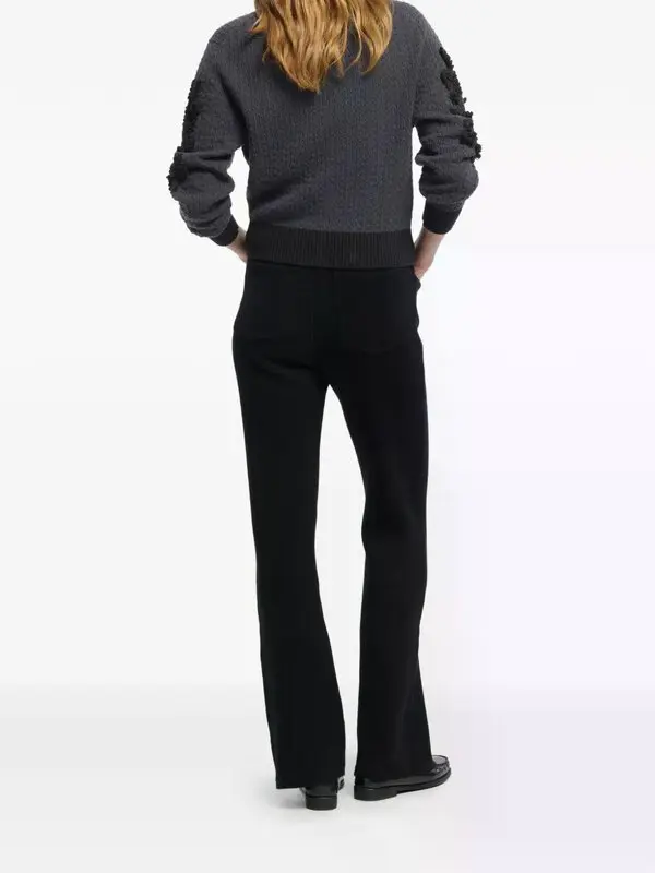 BARRIE B-logo Cashmere Cardigan - Grey